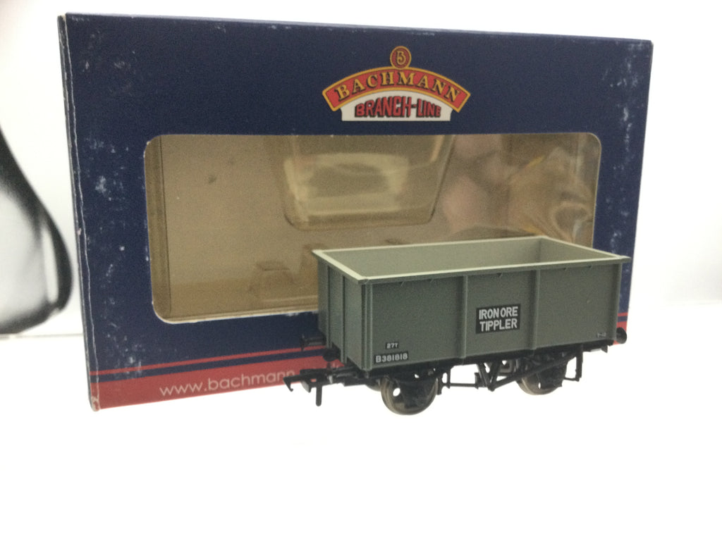 Bachmann 37-275E OO Gauge 27t Steel Tippler Wagon Iron Ore BR Grey B381818