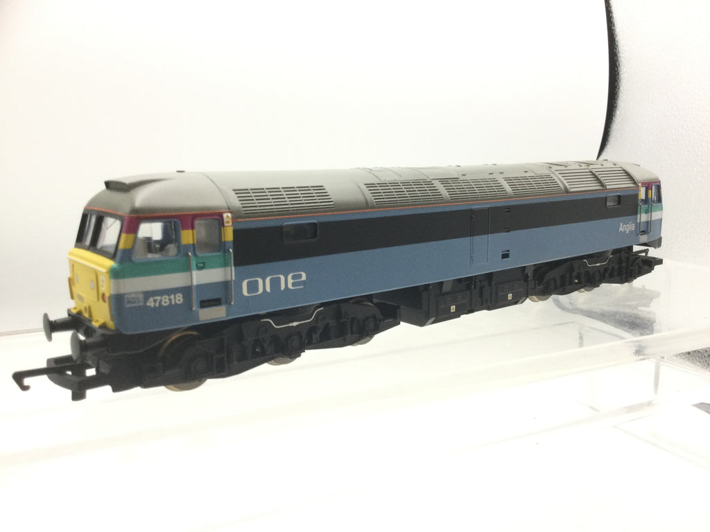 Hornby R2480 OO Gauge 'One' Anglia Livery Class 47818