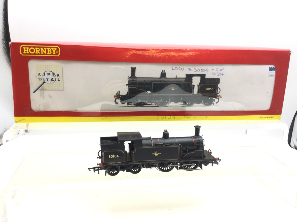 Hornby R3159 OO Gauge BR Black M7 Class 30104 (RENUMBERED)(DCC FITTED)