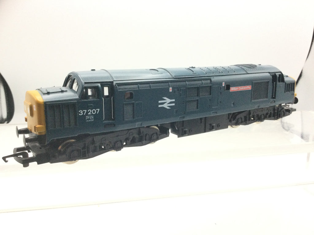 Hornby R402 OO Gauge BR Blue Class 37 No 37207 William Cookworthy