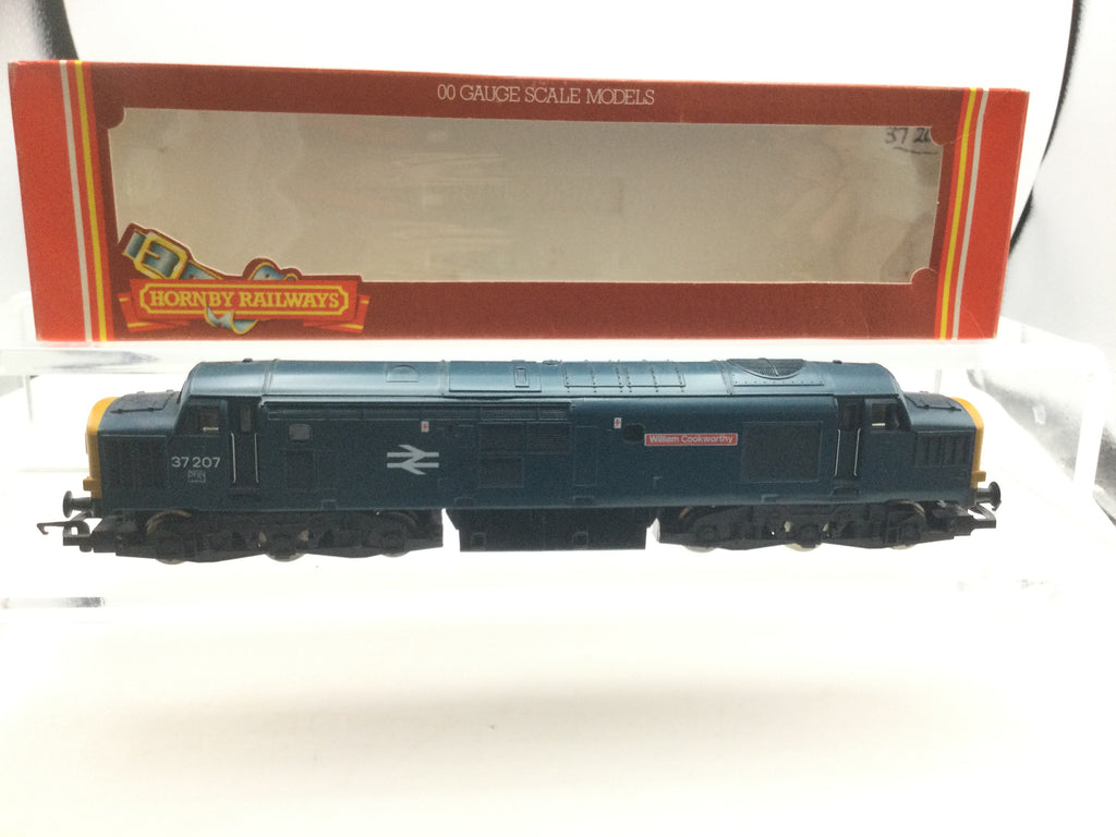 Hornby R402 OO Gauge BR Blue Class 37 No 37207 William Cookworthy