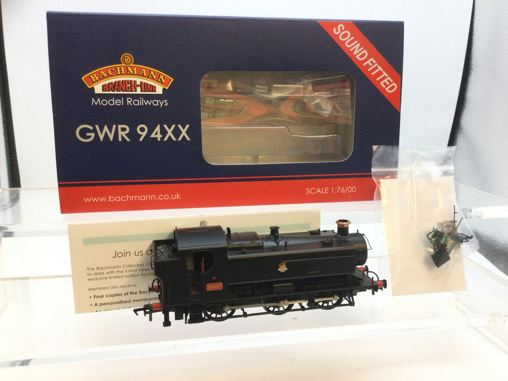 Bachmann 35-026SF OO Gauge GWR 94XX Pannier 9487 BR Black (Early)(DCC ...