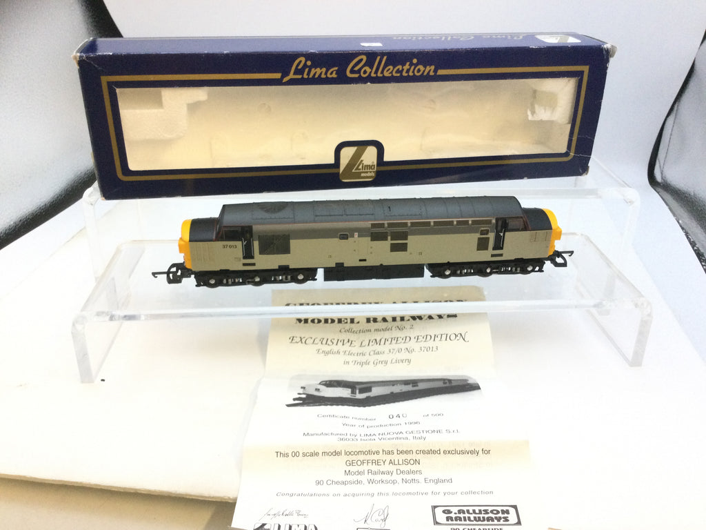 Lima 204717 OO Gauge Railfreight Triple Grey Class 37 No 37013 Limited ...