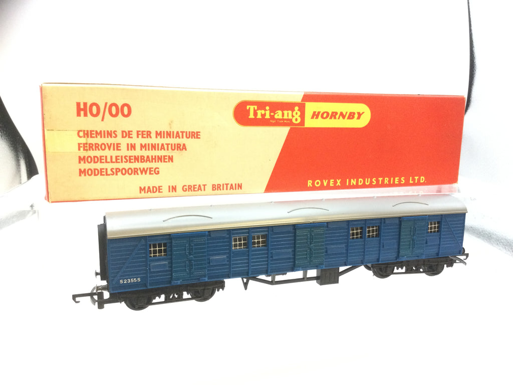 Triang/Hornby R226 OO Gauge BR Electric Blue Bogie Luggage Van S2355S (L1)