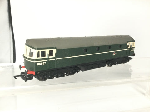 Hornby R2939 OO Gauge BR Green Class 33 No D6537 (DCC FITTED)