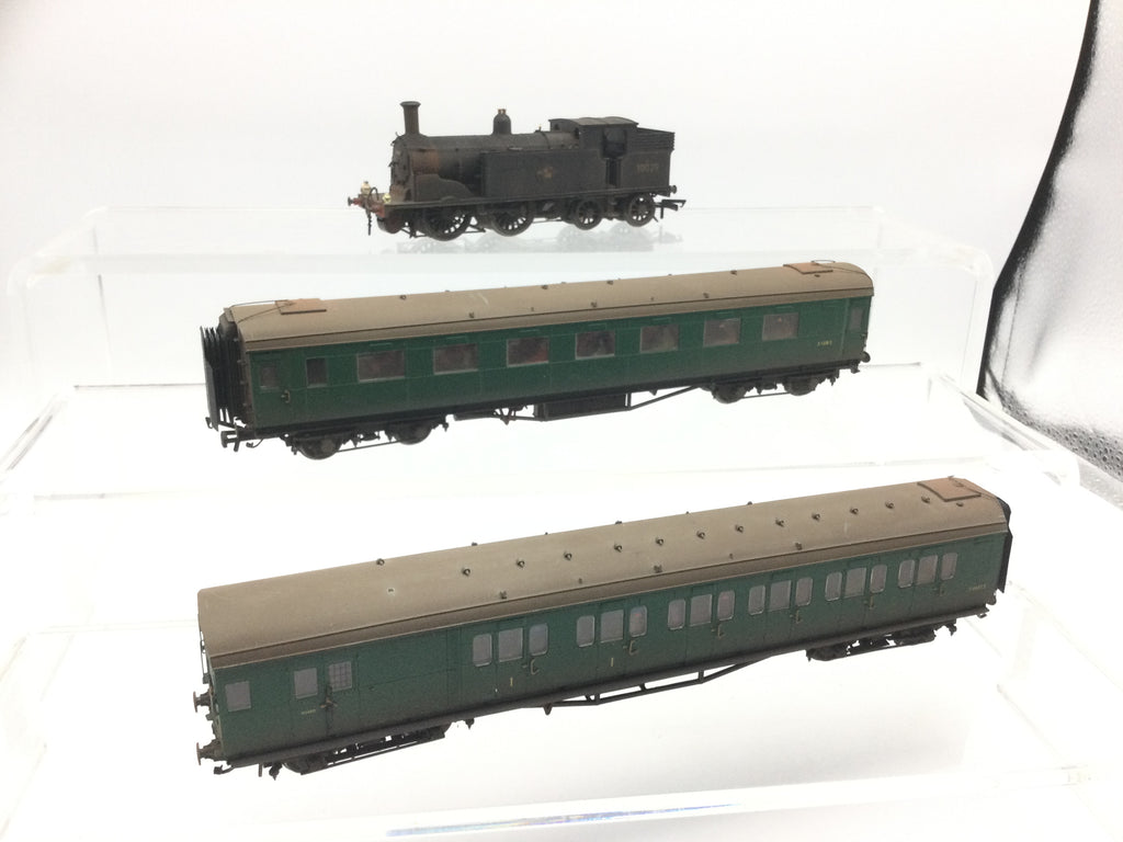 Hornby R3087 OO Gauge BR M7 Push Pull Train Pack DCC SOUND/WEATHERED