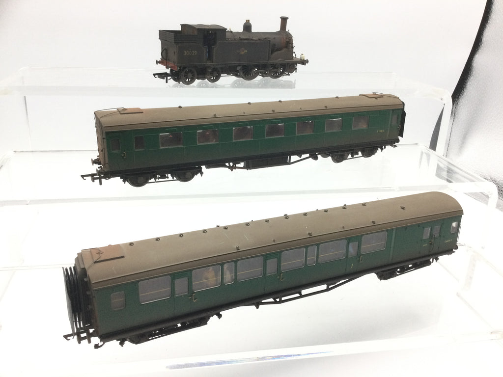 Hornby R3087 OO Gauge BR M7 Push Pull Train Pack DCC SOUND/WEATHERED