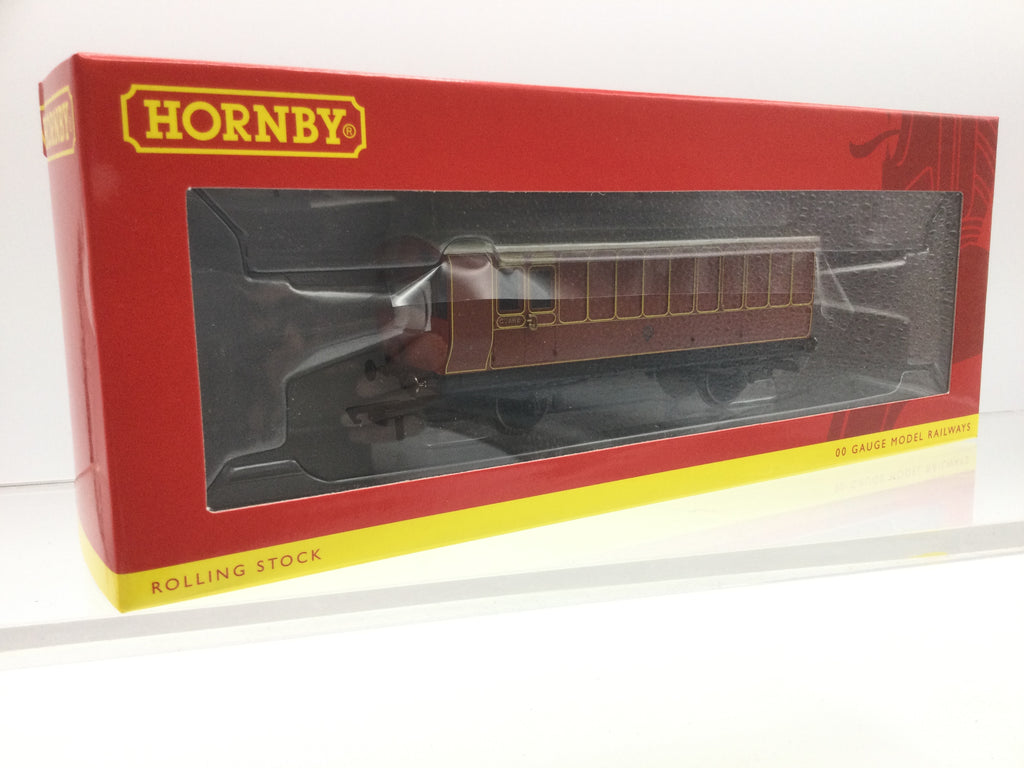 Hornby R40072 OO Gauge LB&SCR, 4 Wheel Coach, Brake Baggage, 102 - Era 2