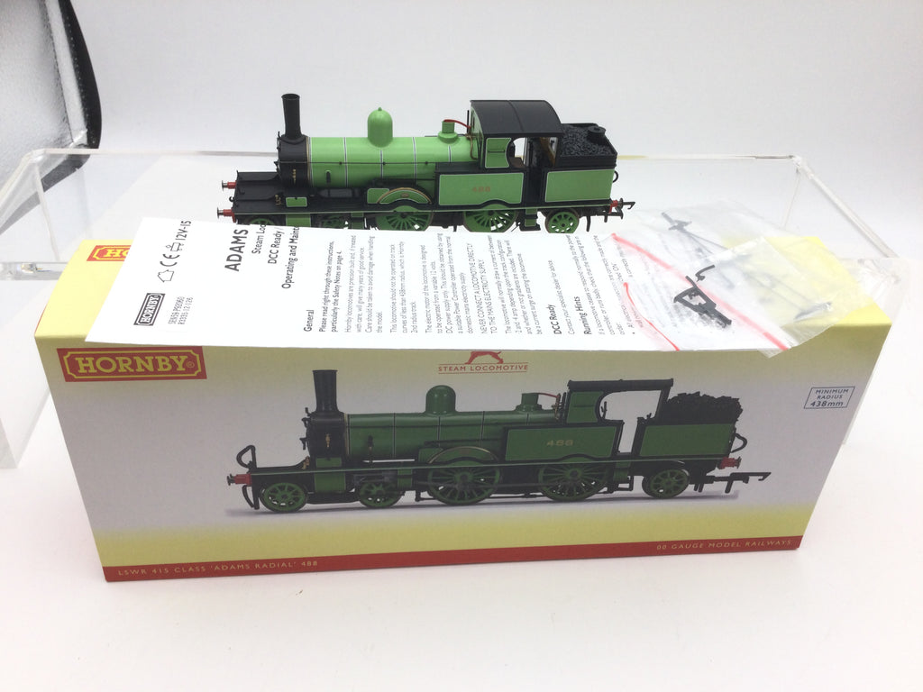 Hornby R3335 OO Gauge LSWR Green Adams Radial Tank 488
