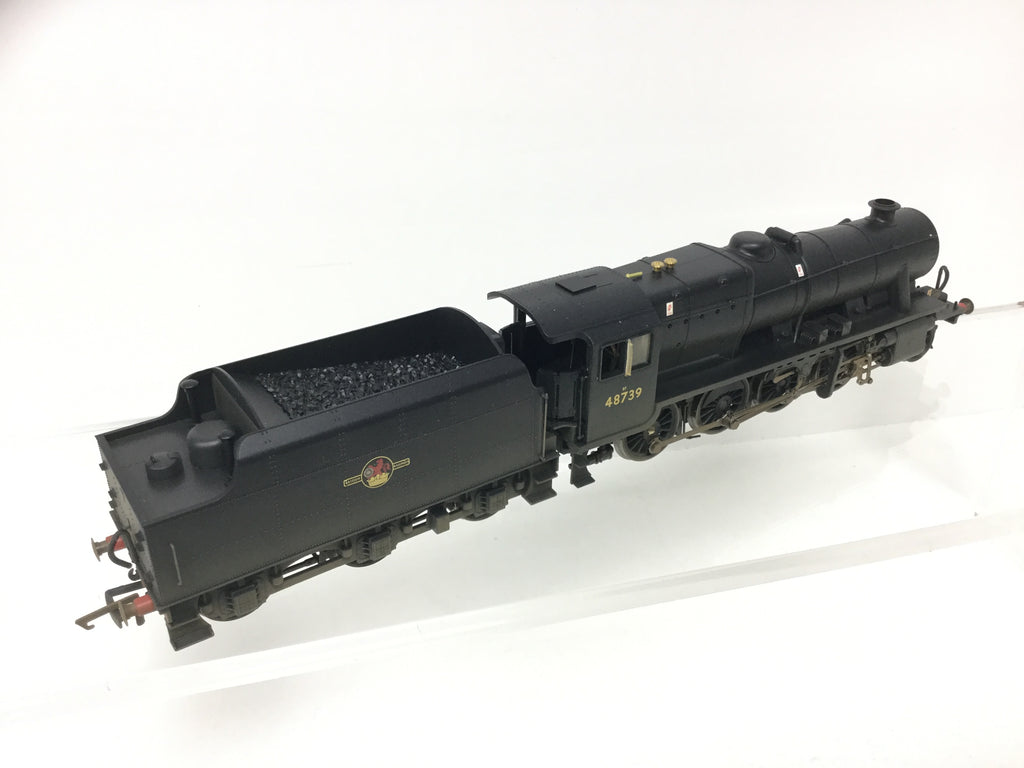 Hornby R2463 OO Gauge BR Black Class 8F 48739 Weathered