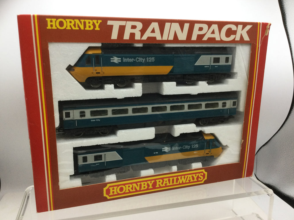 Hornby R332 OO Gauge Intercity HST 125 Blue/Yellow 3 Car Set (NEEDS ATN)