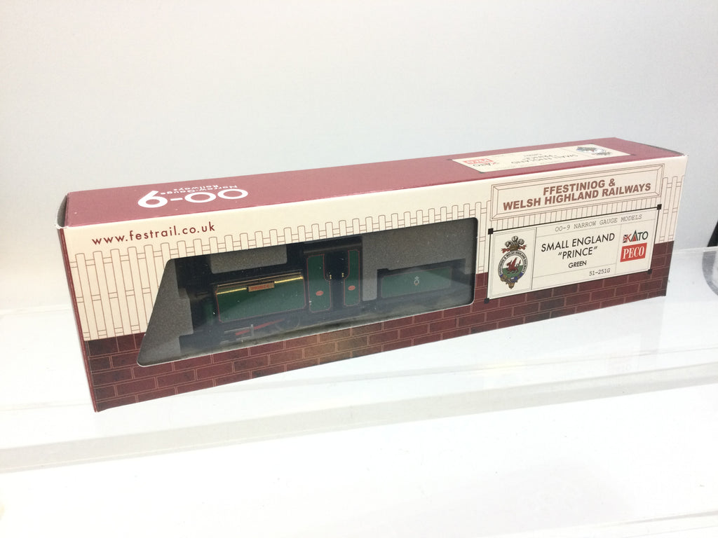 Peco/Kato 51-251G OO-9 Gauge Small England Loco 'Prince' Green