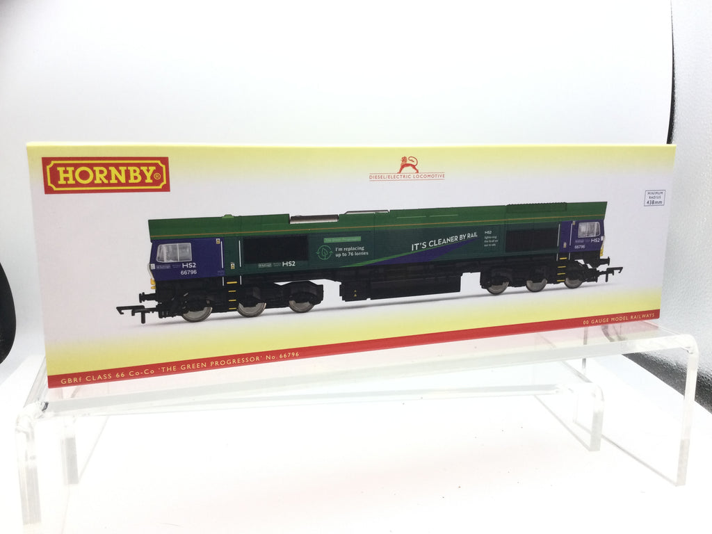 Hornby R30151 OO Gauge GBRf HS2 Class 66796 The Green Progressor - Era 11