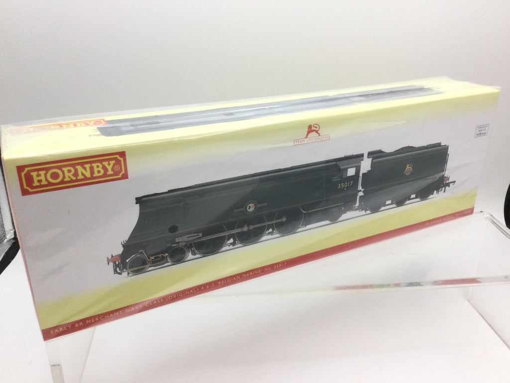 Hornby R3861 OO Gauge BR, Merchant Navy Class, 4-6-2, 35017 'Belgian ...